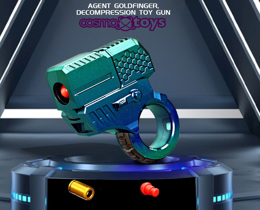 JJI Fidget Spinner Manual Dart Blaster – Dark Metallic Green – CosmoxToys